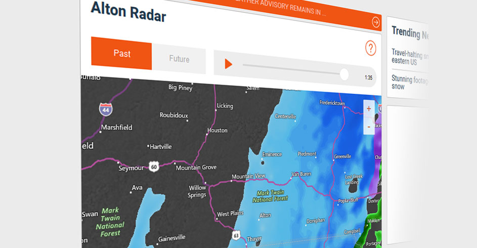 Alton Missouri Experiencing a Winter Weather Advisory - Alton MO