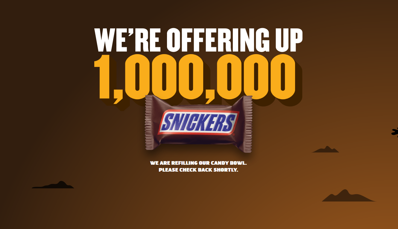 Snickers is Offering 1 Million Free Snickers and is Already Half Sold ...