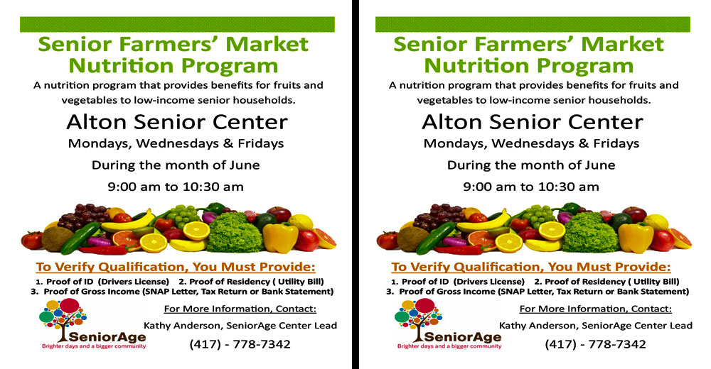 Senior Farmers' Market Nutrition Program Available For All Seniors ...