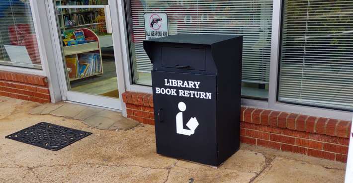 Update On Library Book Drop Box - AltonMo.com